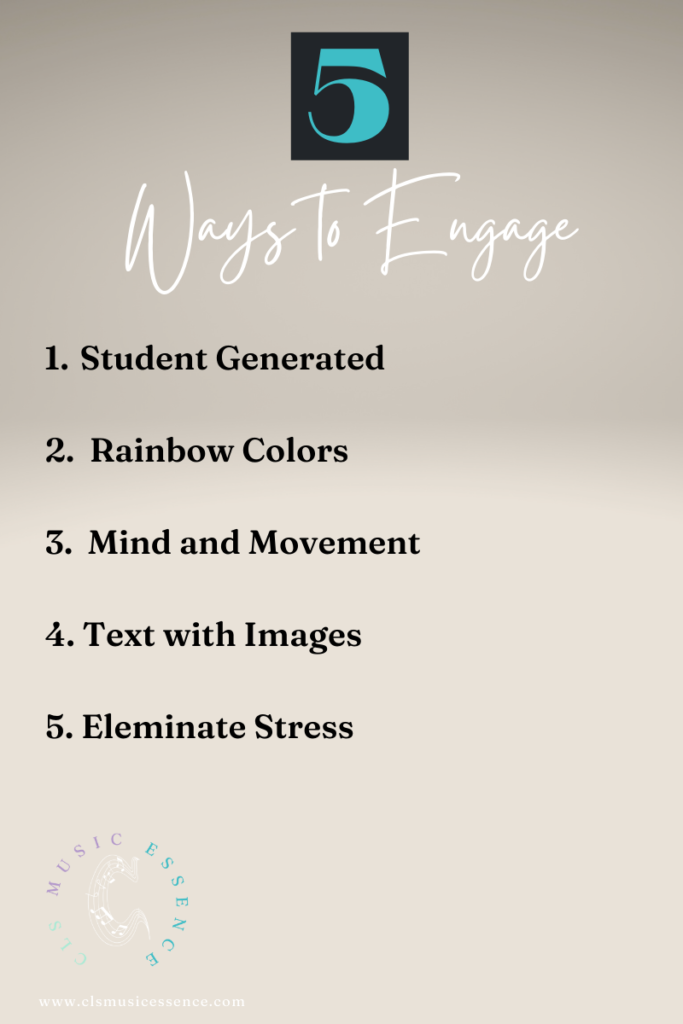 Music Notes with Names 5 ways to engage student success – CLS Music Essence